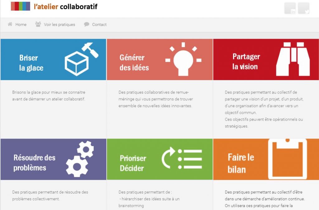 Kit en ligne : 50 pratiques collaboratives – L'atelier du formateur