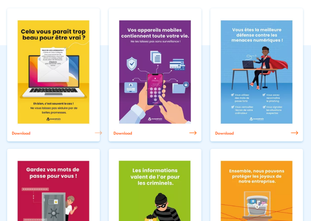 Sensibilisation à la cybersécurité : des visuels et 1 quiz – L'atelier ...