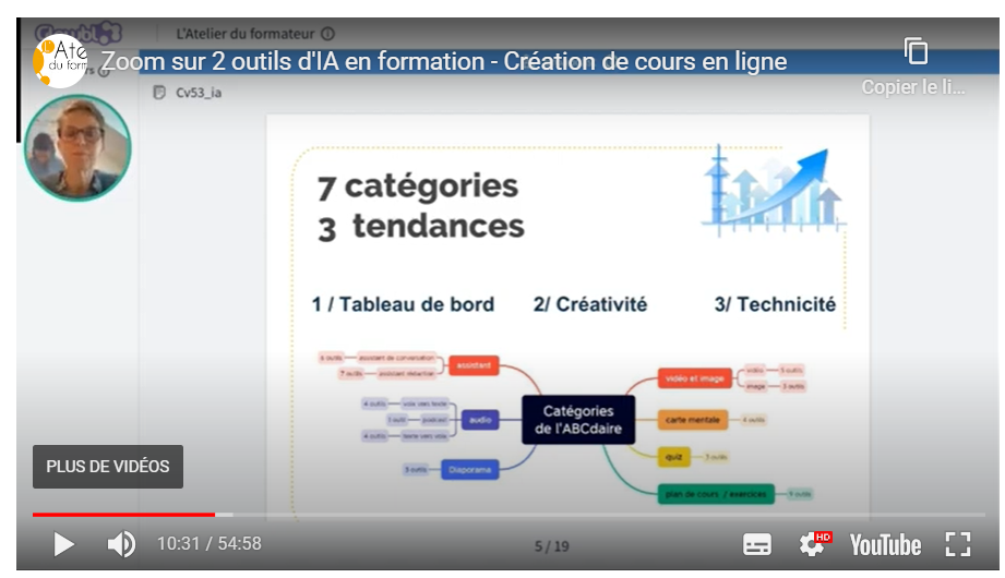 Replay#53 « Zoom sur 2 outils d’IA pour créer des cours » – L'atelier du formateur